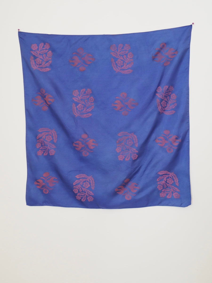Silk neck scarf - Hydrangea Ranger # 7 – WIDDESS
