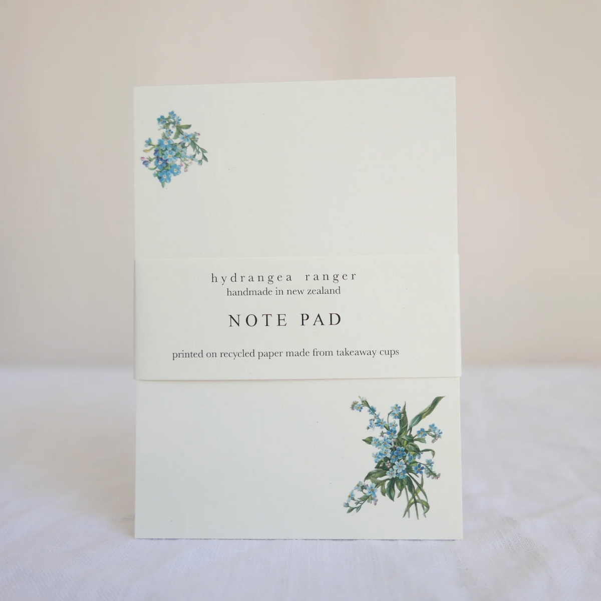 Hydrangea Ranger Floral notepads - Forget me not – WIDDESS