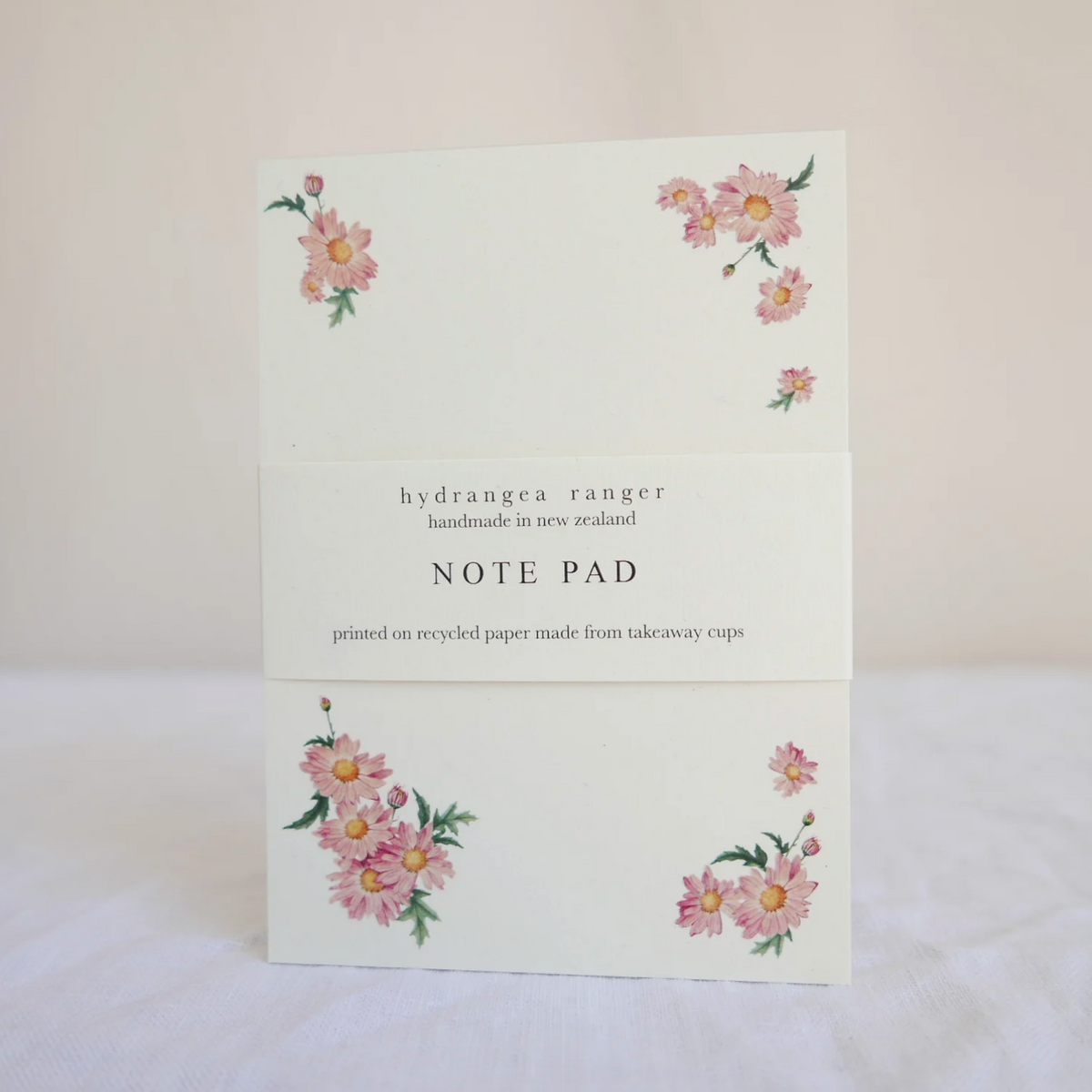 Hydrangea Ranger Floral notepads - Pink Dasies – WIDDESS