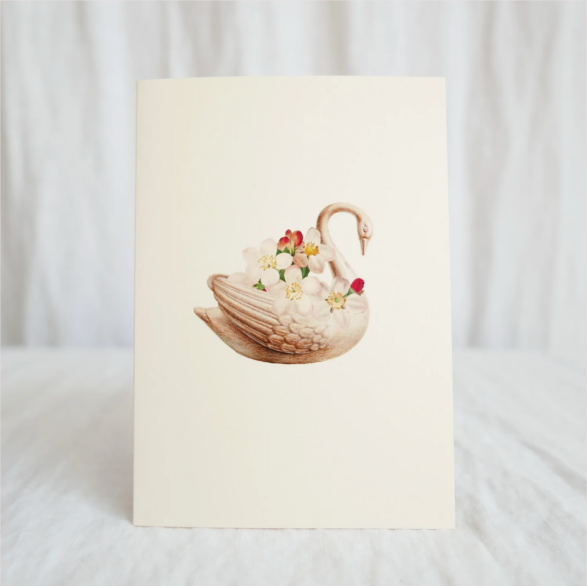 Hydrangea Ranger Card - Swan and Blossoms – WIDDESS